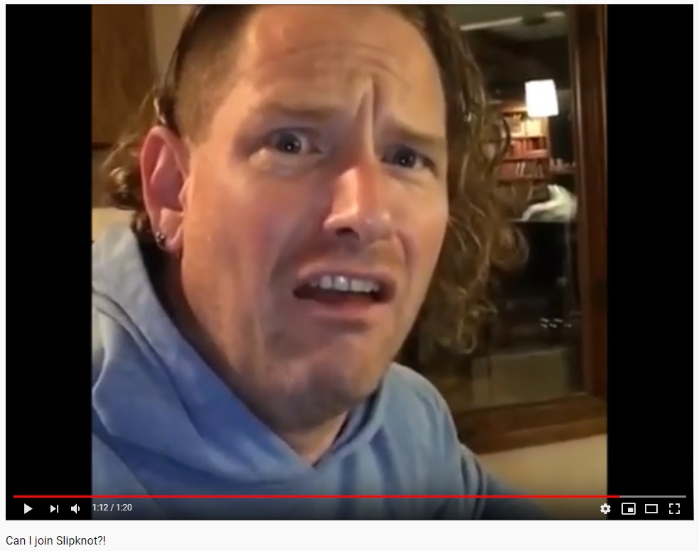 Viral Corey Taylor Slipknot Mask Meme Origin – Swimming With Sharks ...