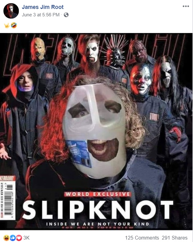 Viral Corey Taylor Slipknot Mask Meme Origin – Swimming With Sharks ...